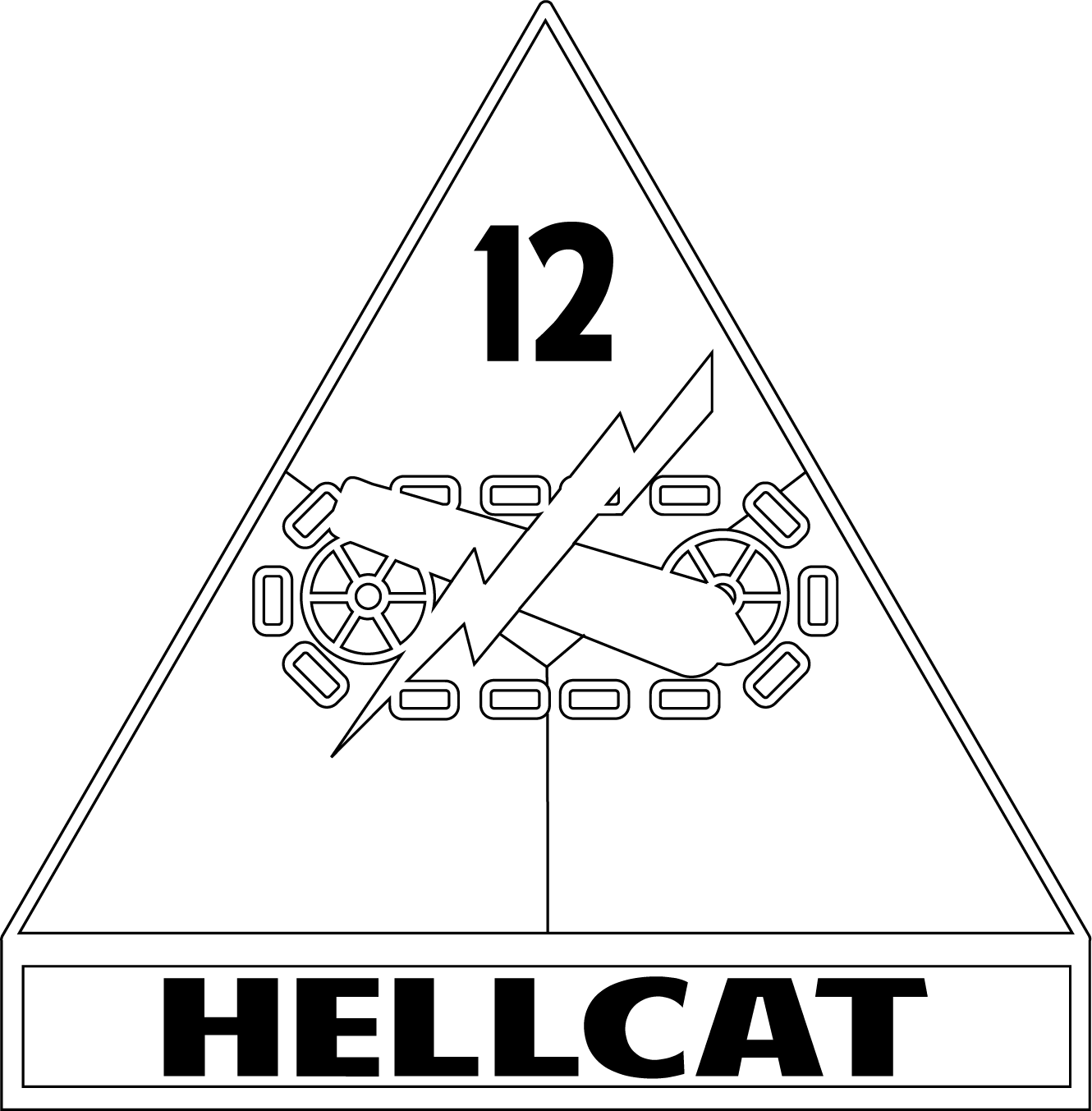 US ARMY 12th Armored Division FREE .SVG FILE CNC and Laser Military ...