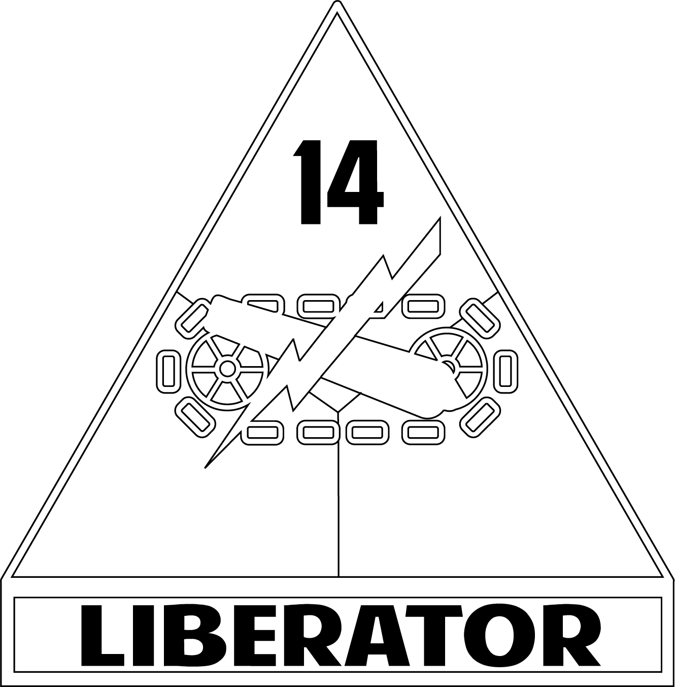 US ARMY 14th Armored Division FREE .SVG FILE CNC and Laser Military ...