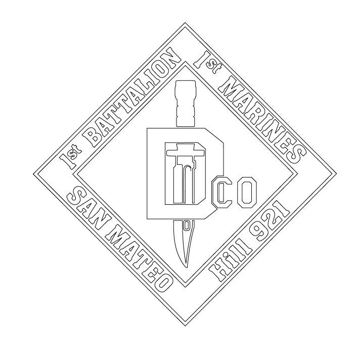 1ST BN 1ST MARINES D COMPANY FREE .SVG FILE CNC and Laser Military ...