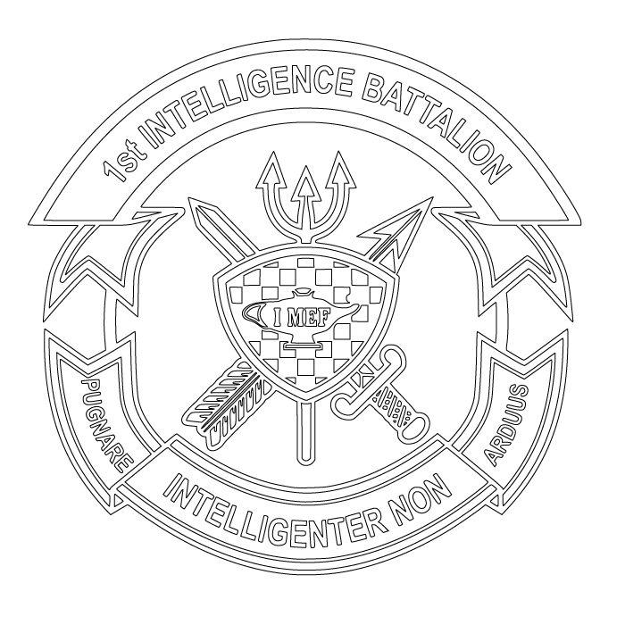 1ST INTELLIGENCE BATTALION FREE .SVG FILE CNC and Laser Military ...