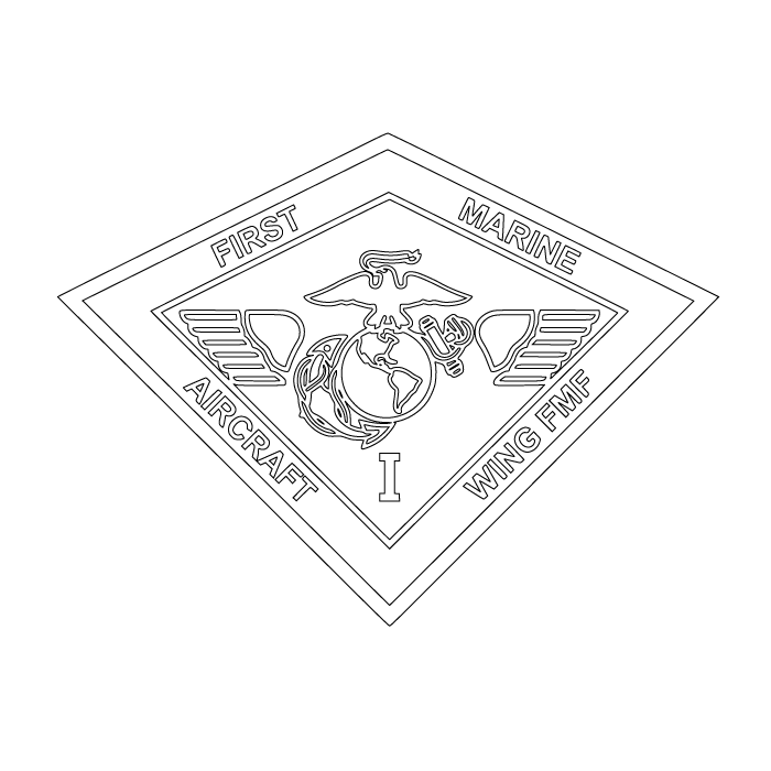 1ST MARINE AIRCRAFT WING FREE .SVG FILE CNC and Laser Military Graphics ...